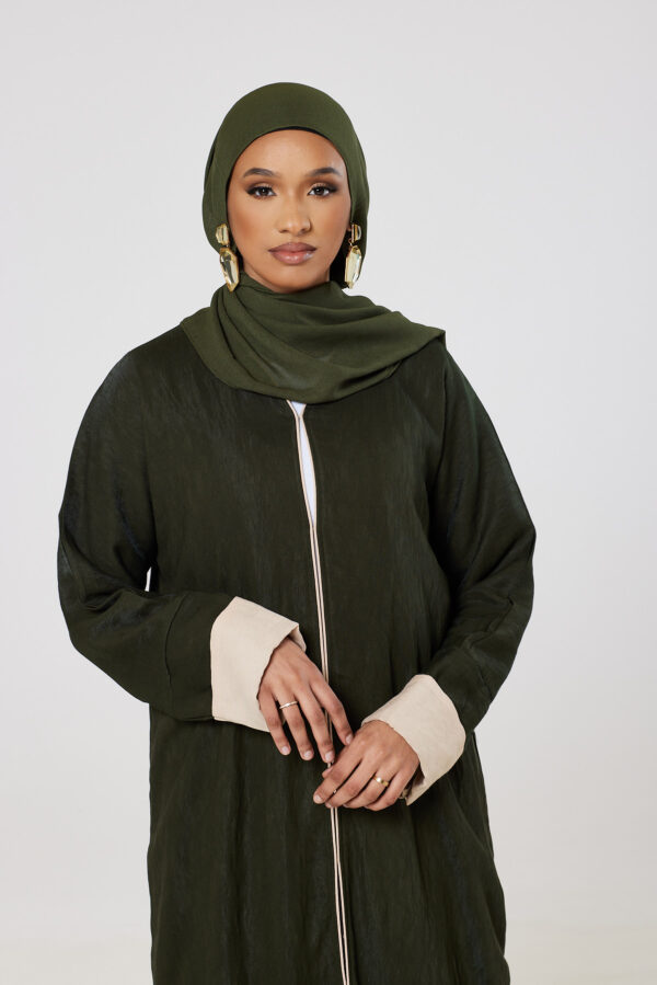 Khakhi Thin Ribbed Abayah – Empress Collection