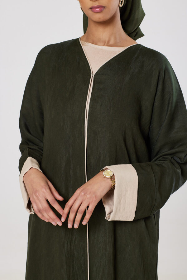 Khakhi Thin Ribbed Abayah – Empress Collection